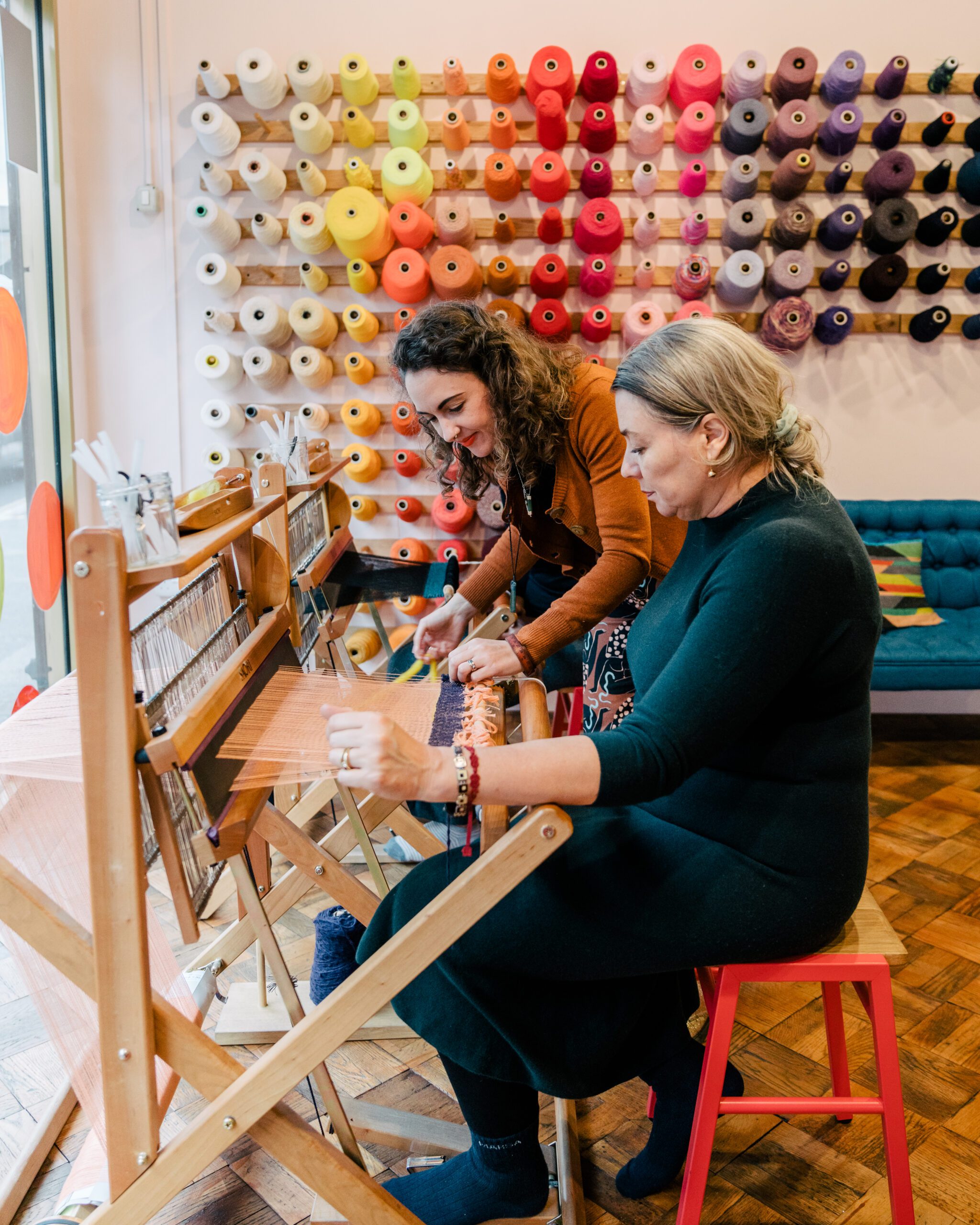 Floor Loom Weaving | Craft Class | Weaving London | Make Town